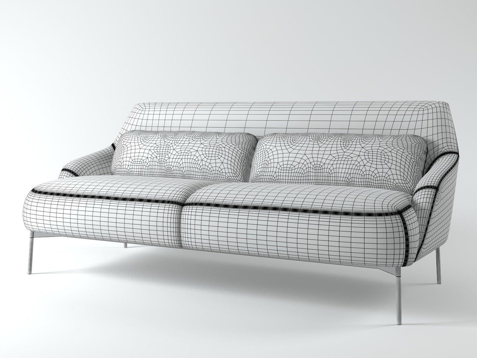 2-Seater Sofa 3D model | CGTrader