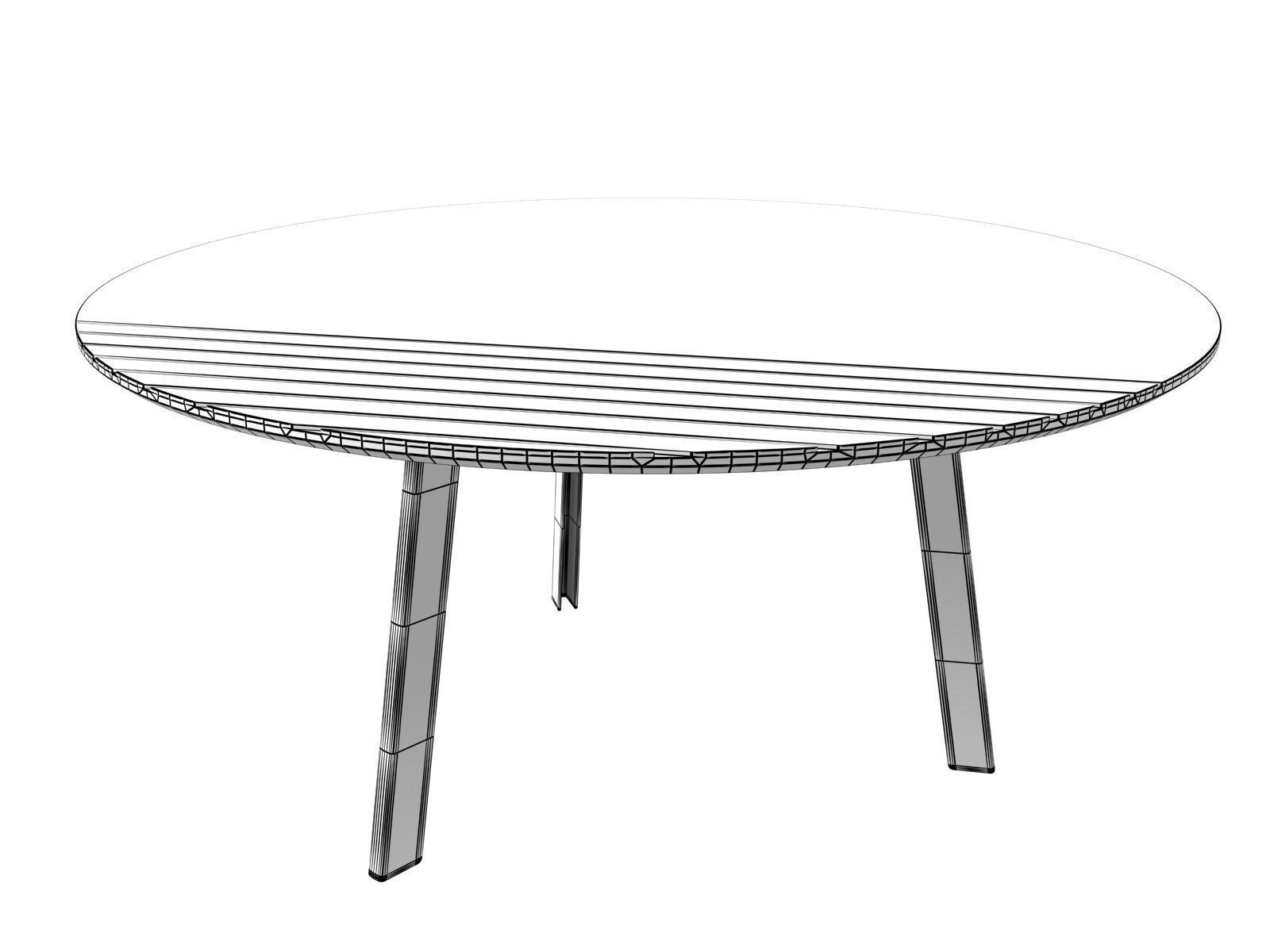 Groove Tables 3D model | CGTrader