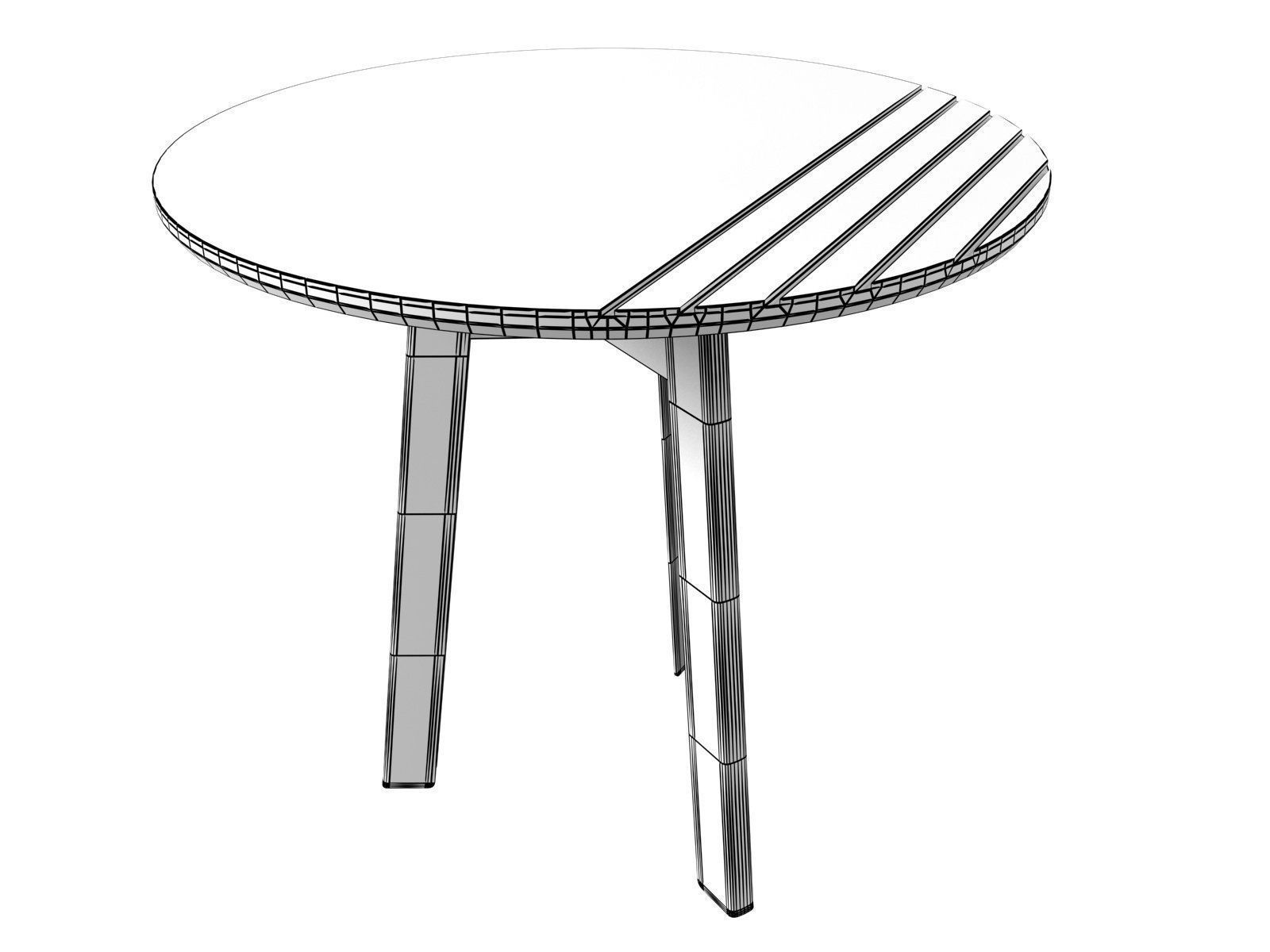 Groove Tables 3D model | CGTrader