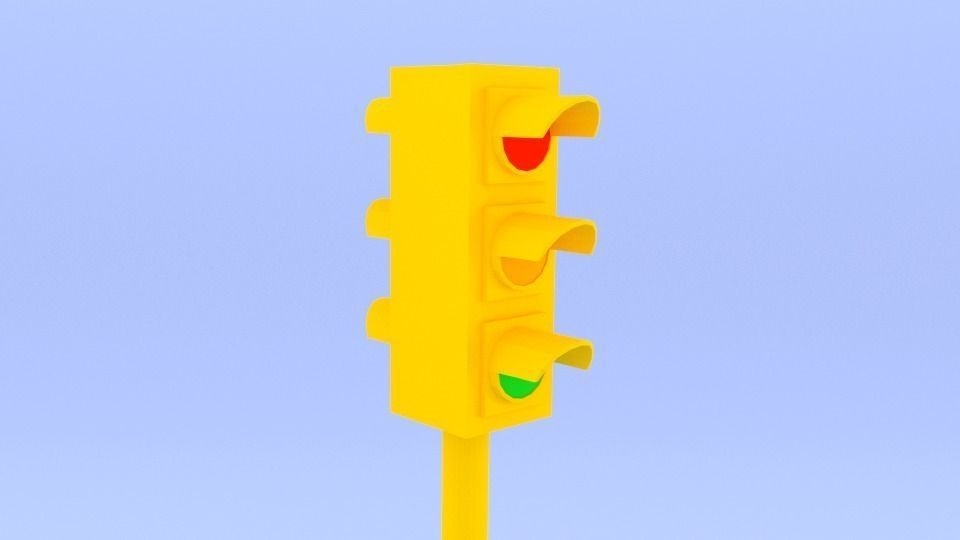 3D model Traffic Signal Collection VR / AR / low-poly | CGTrader