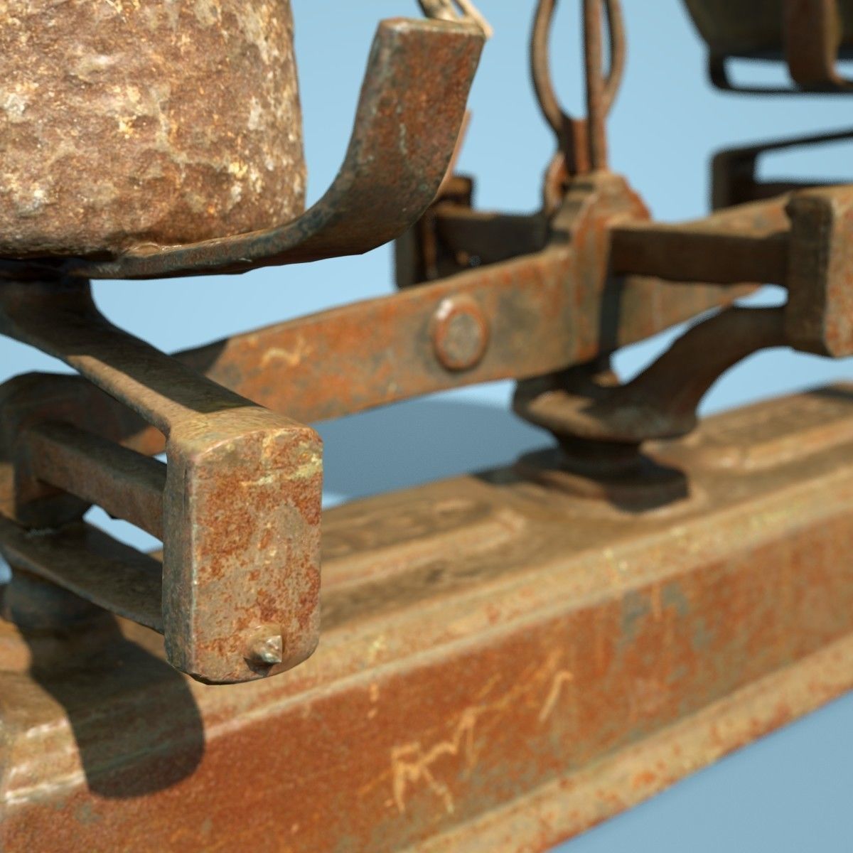 3D model 3 Old Rusty Scale Collection VR / AR / low-poly | CGTrader