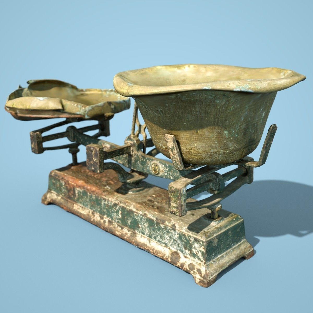 3D model 3 Old Rusty Scale Collection VR / AR / low-poly | CGTrader