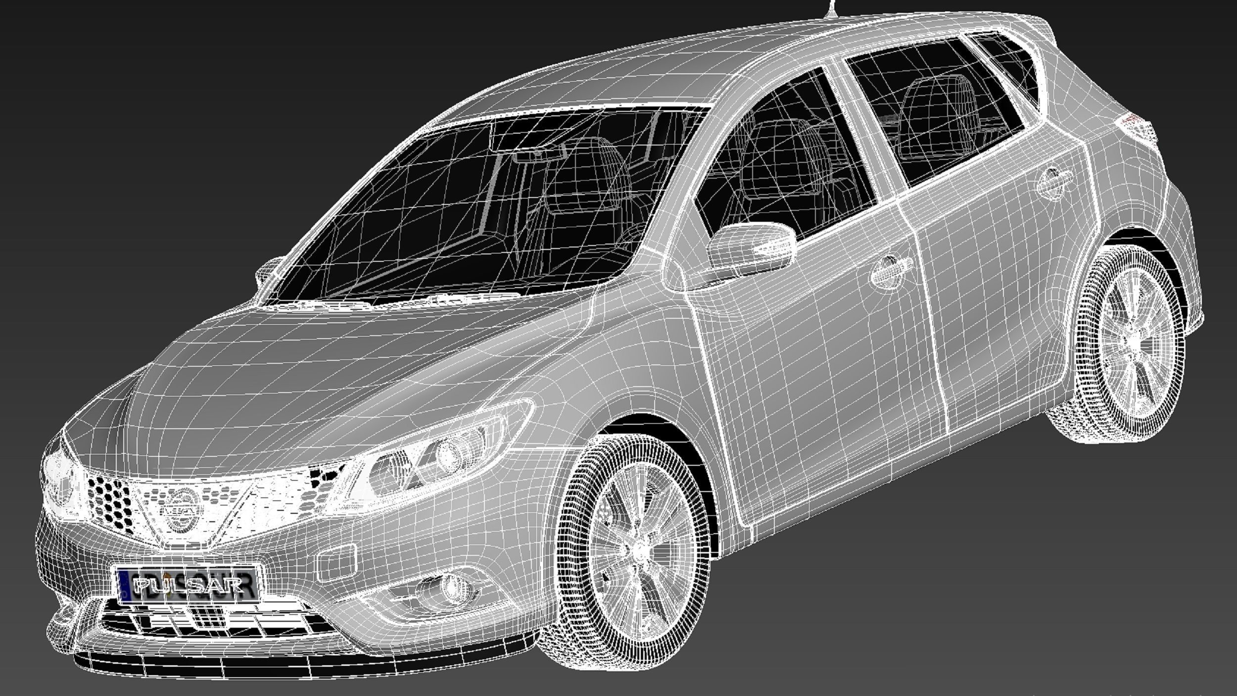 Nissan Pulsar 2015 3D model | CGTrader