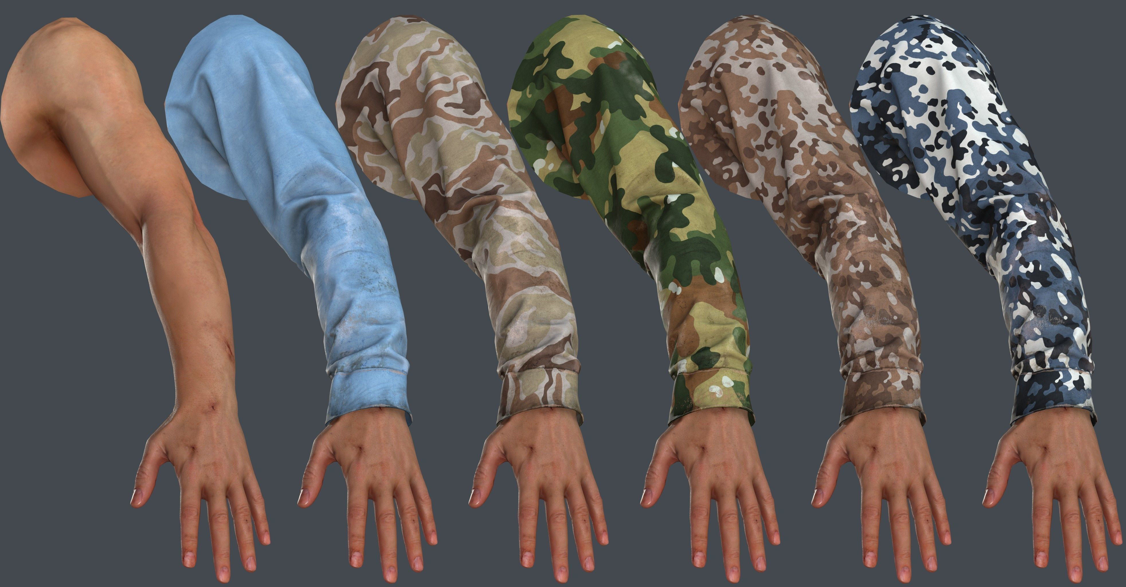 3D model FPS Arm - Male VR / AR / low-poly | CGTrader