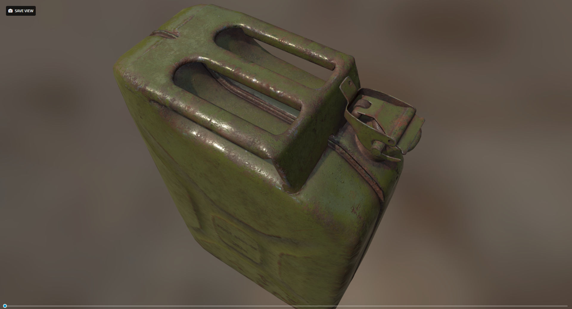 3D model Soviet old rusty canister 20L VR / AR / low-poly animated ...