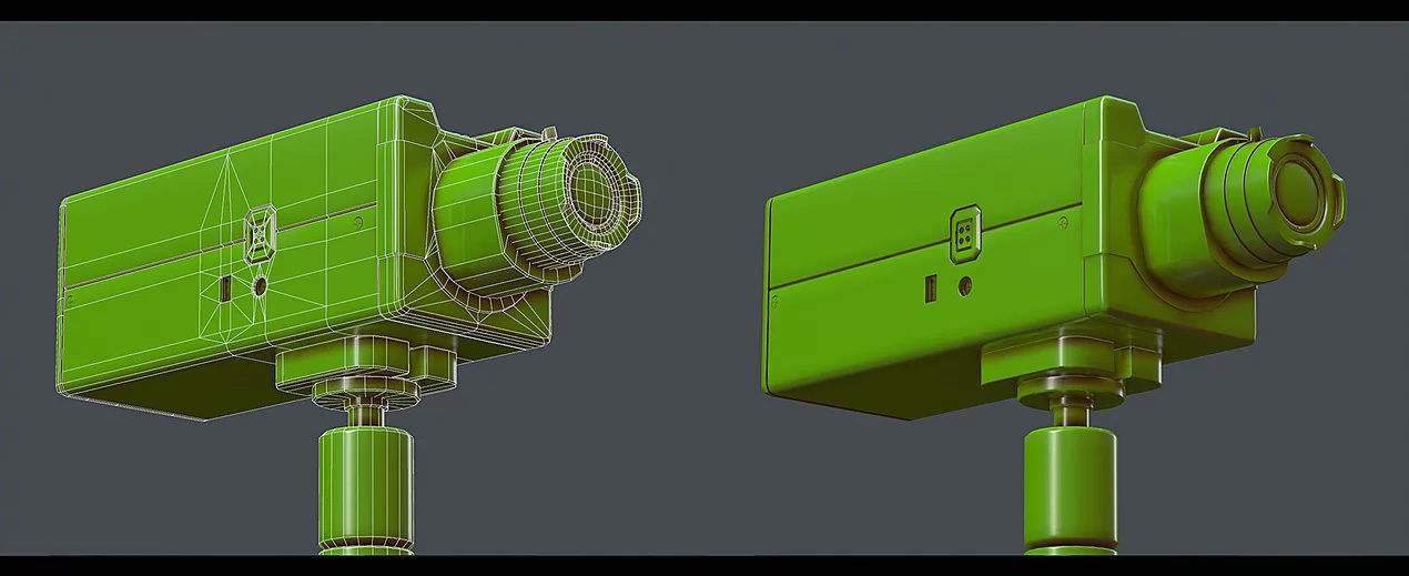 3D model CCTV Camera Games Ready VR / AR / low-poly | CGTrader