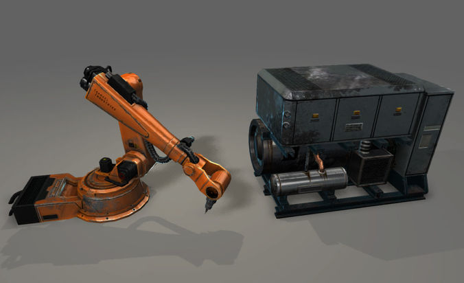 3D model Industrial machines VR / AR / low-poly | CGTrader