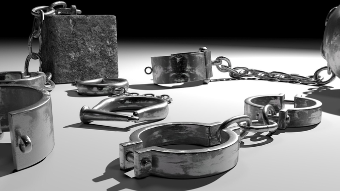 Medieval shackles 3D model | CGTrader