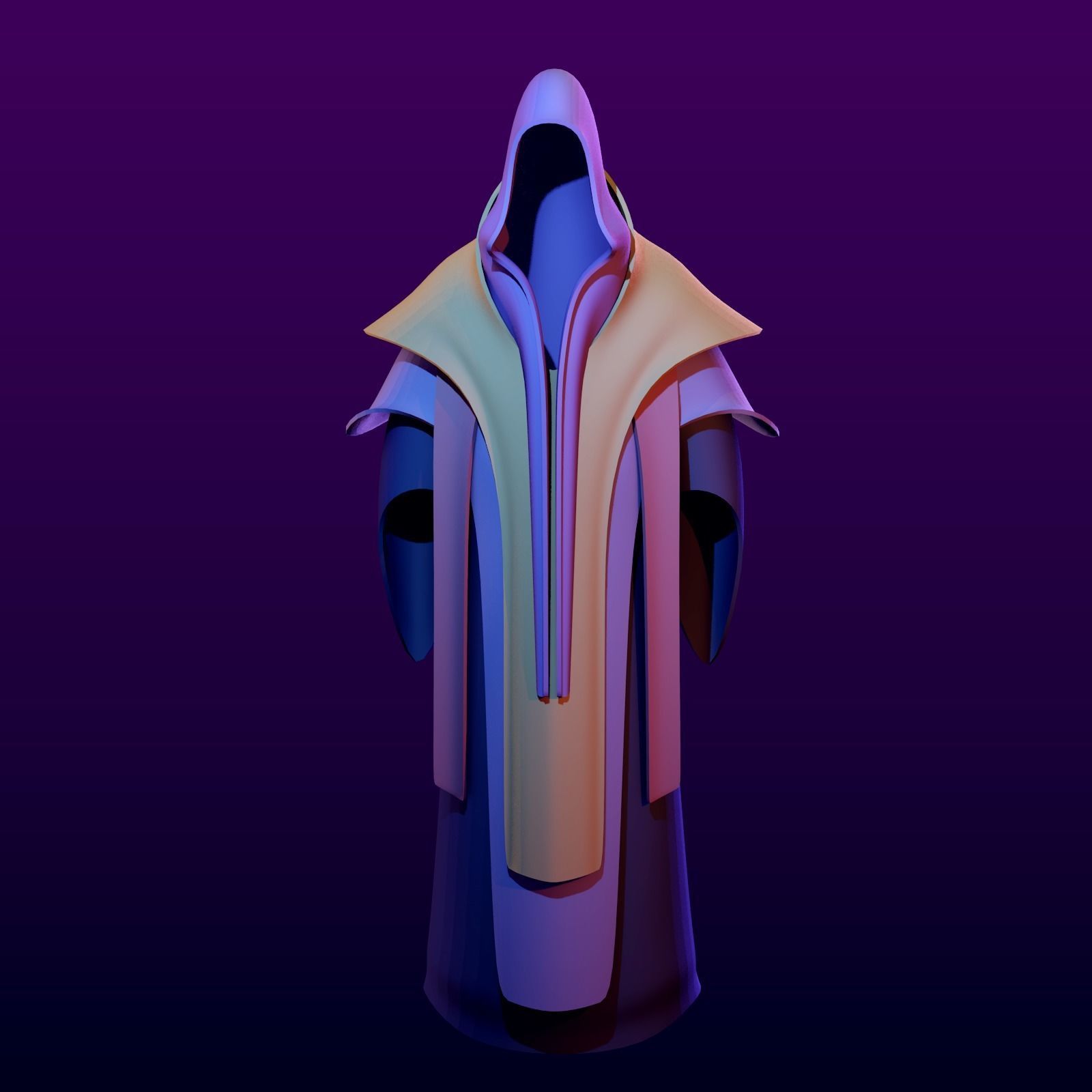 3D model Two Magic Robes with Hood VR / AR / low-poly | CGTrader