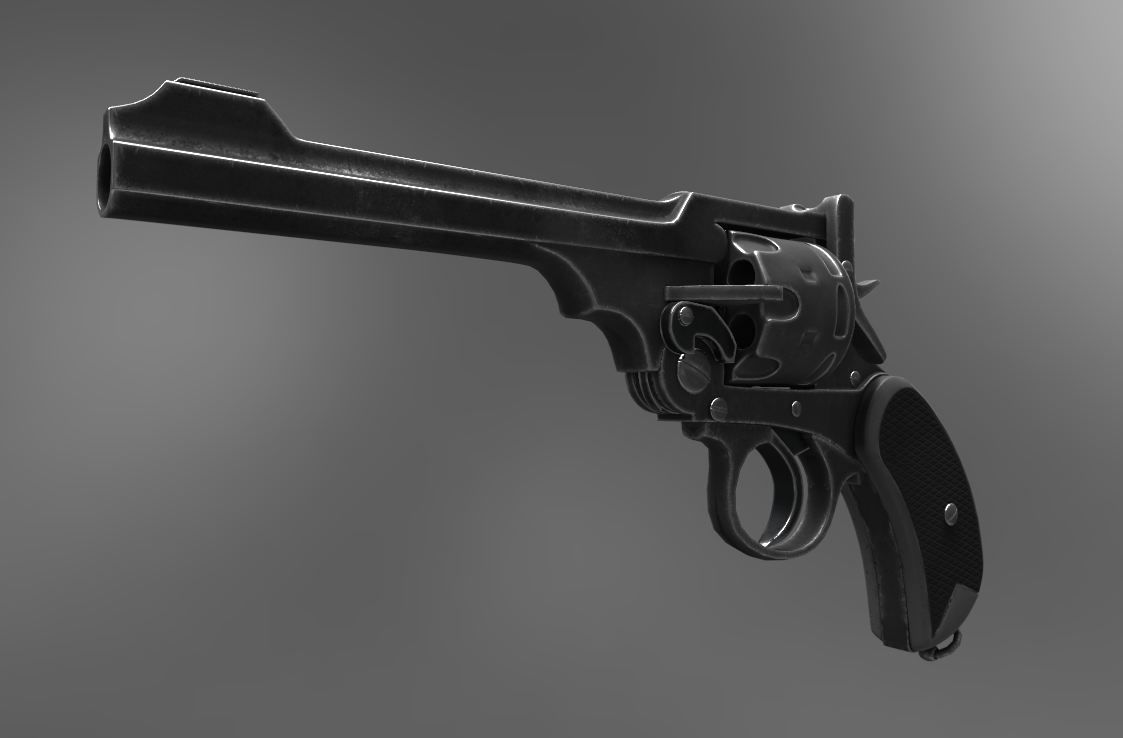 3D model Webley Revolver VR / AR / low-poly | CGTrader