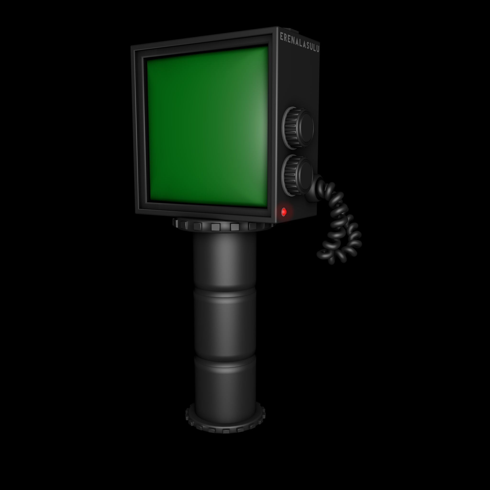 Space object hand radar 3D model | CGTrader