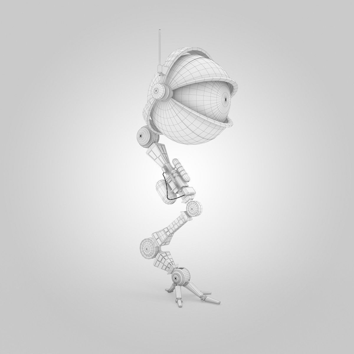 3D model One Eye Robot VR / AR / low-poly | CGTrader