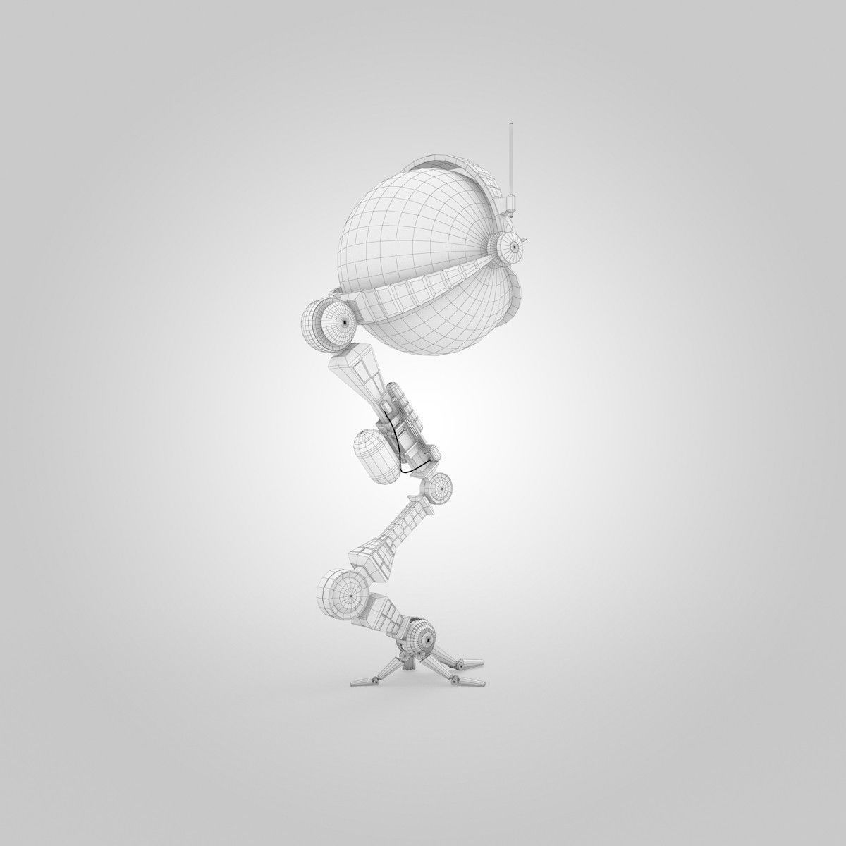 3D model One Eye Robot VR / AR / low-poly | CGTrader