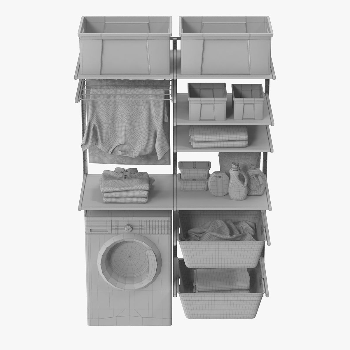 Laundry 3D model | CGTrader