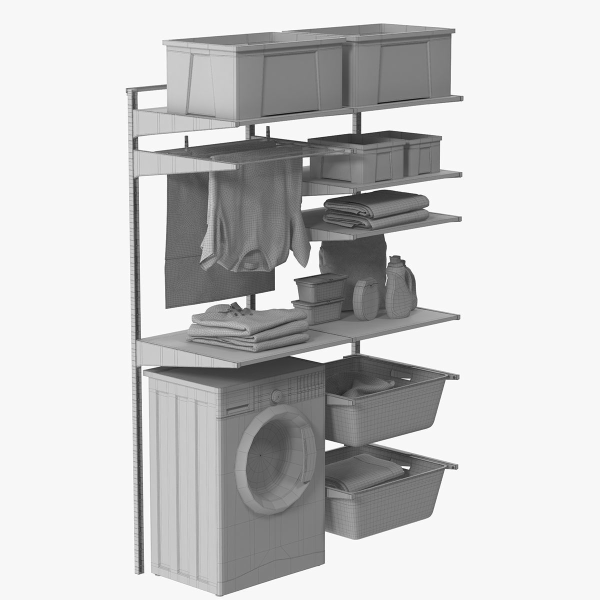 Laundry room 3D model | CGTrader