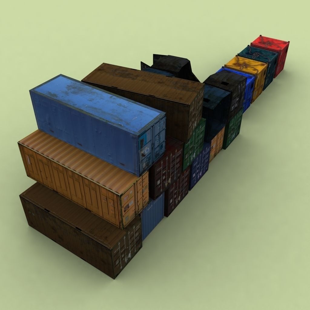 3D model Props and Container Collections VR / AR / low-poly | CGTrader