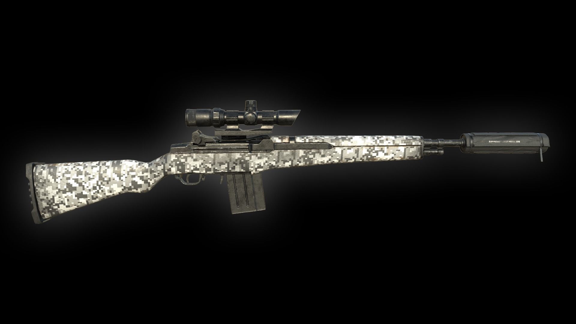 3D model M14 Rifle - Low Poly VR / AR / low-poly | CGTrader