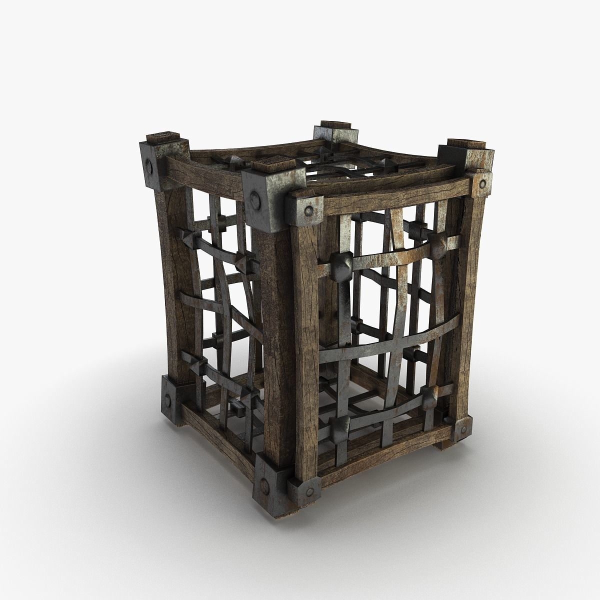 3D model Cage medieval VR / AR / low-poly | CGTrader