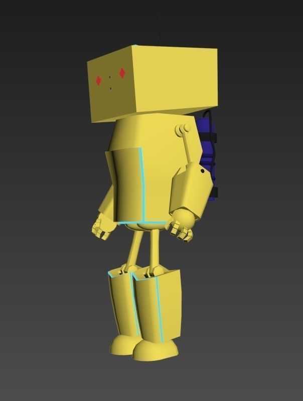 3d Model Robot V1 Vr Ar Low Poly Cgtrader