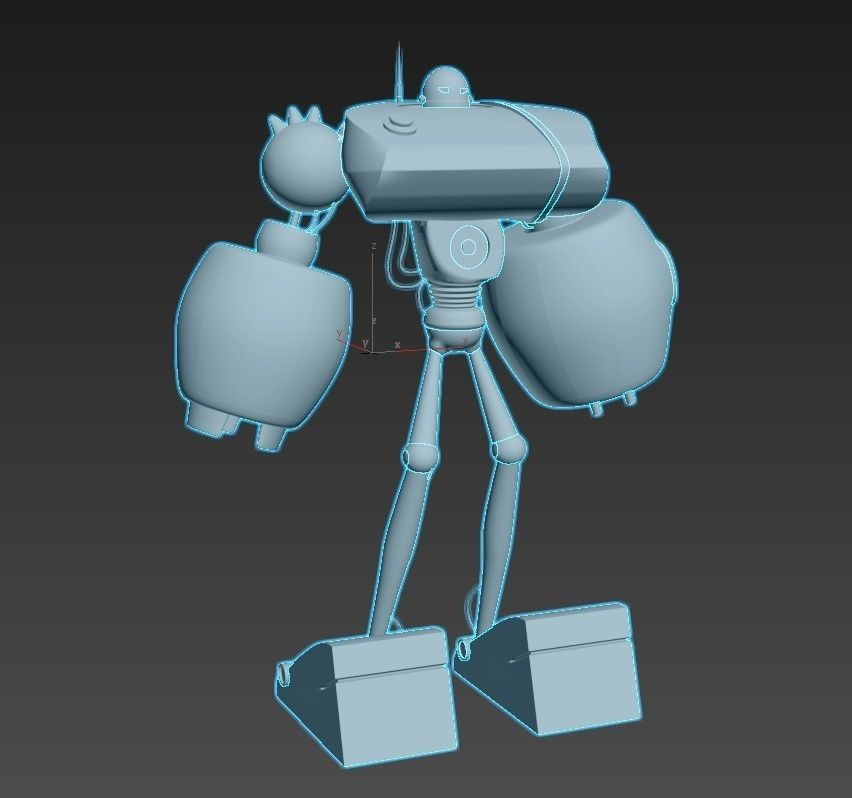 3D model low-poly Robot | CGTrader