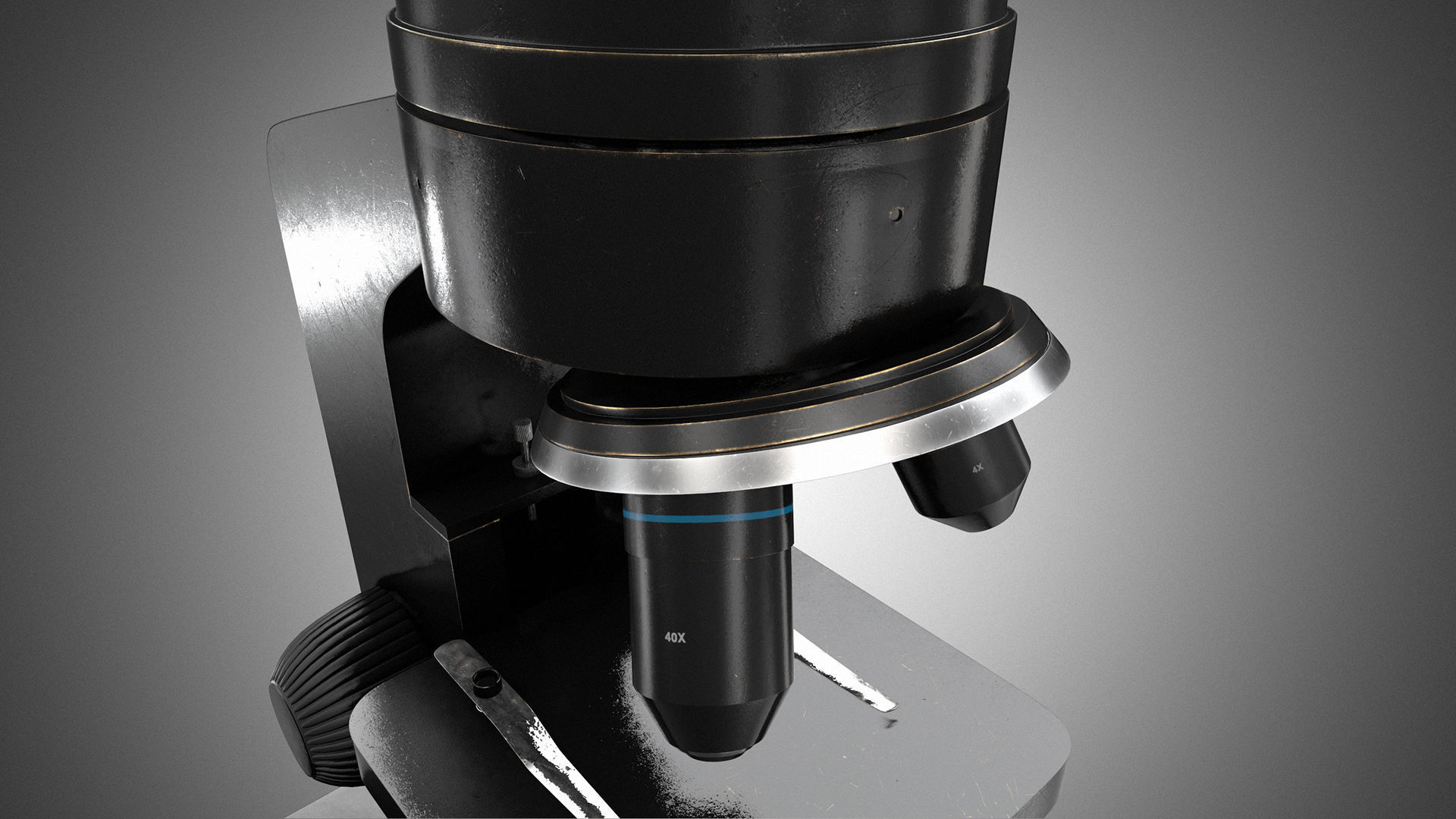 Microscope 3D model | CGTrader