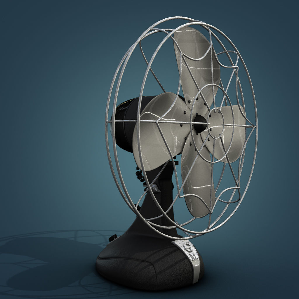 3D model Old Fan VR / AR / low-poly | CGTrader
