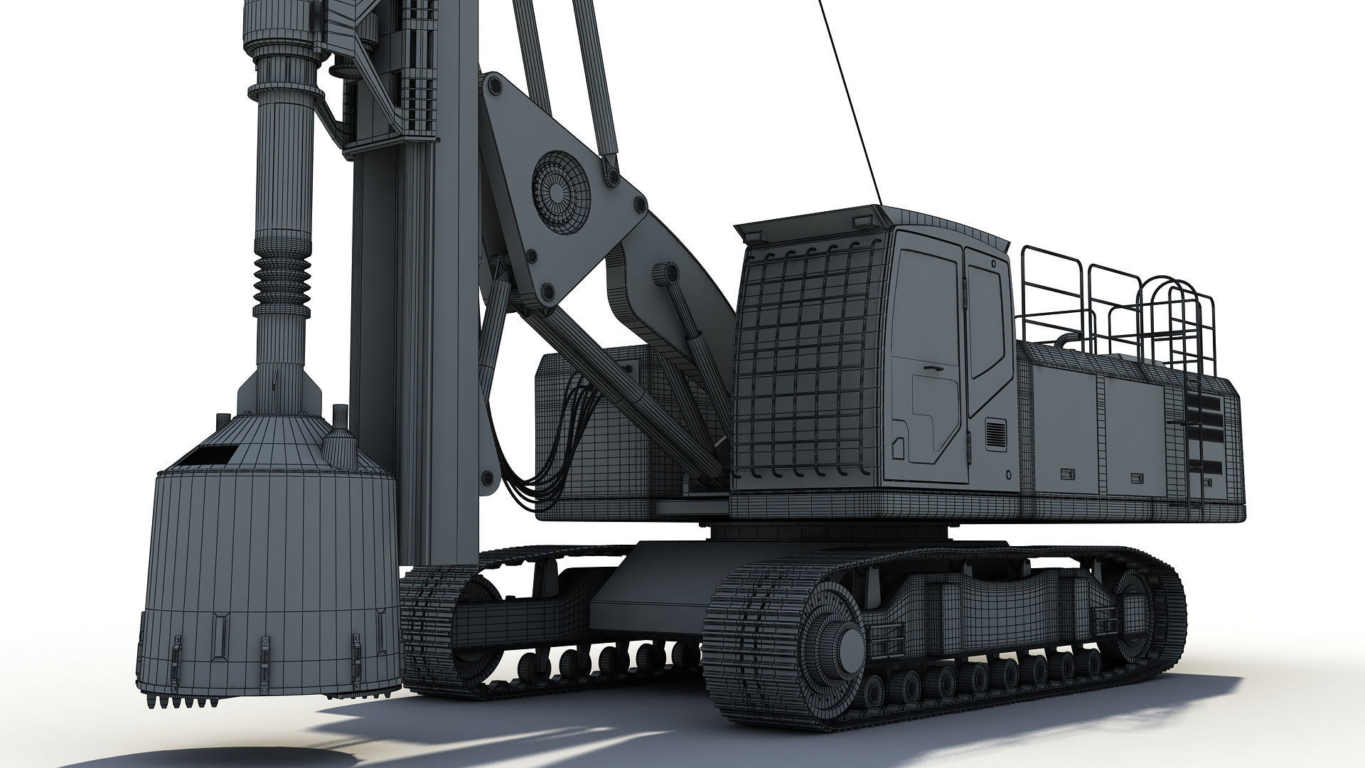 Rotary Drilling Rig 3D model | CGTrader