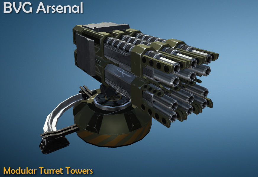 3D model Modular Turret Tower - HQ VR / AR / low-poly | CGTrader