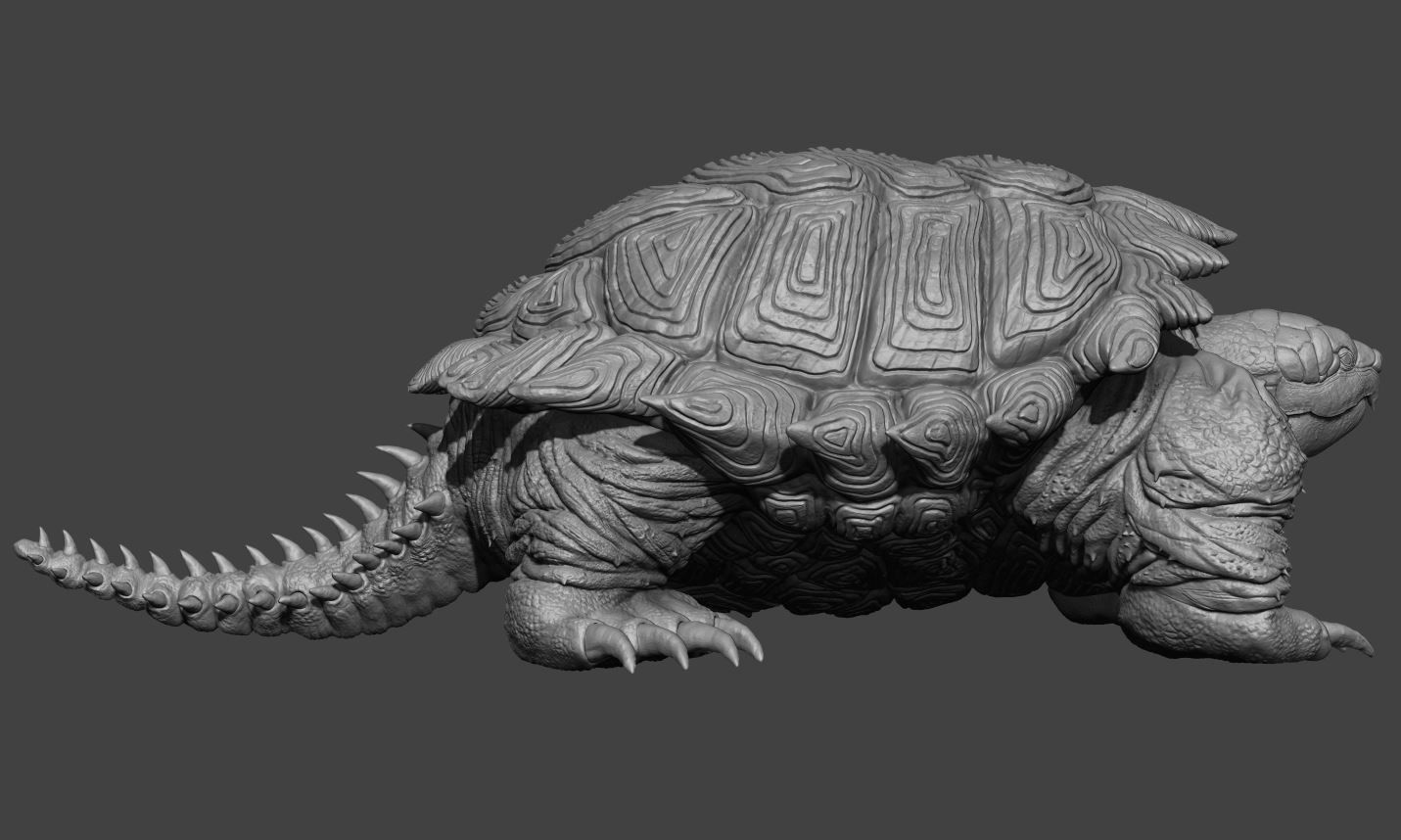 Fantasy Turtle Creature 3D model 3D printable | CGTrader