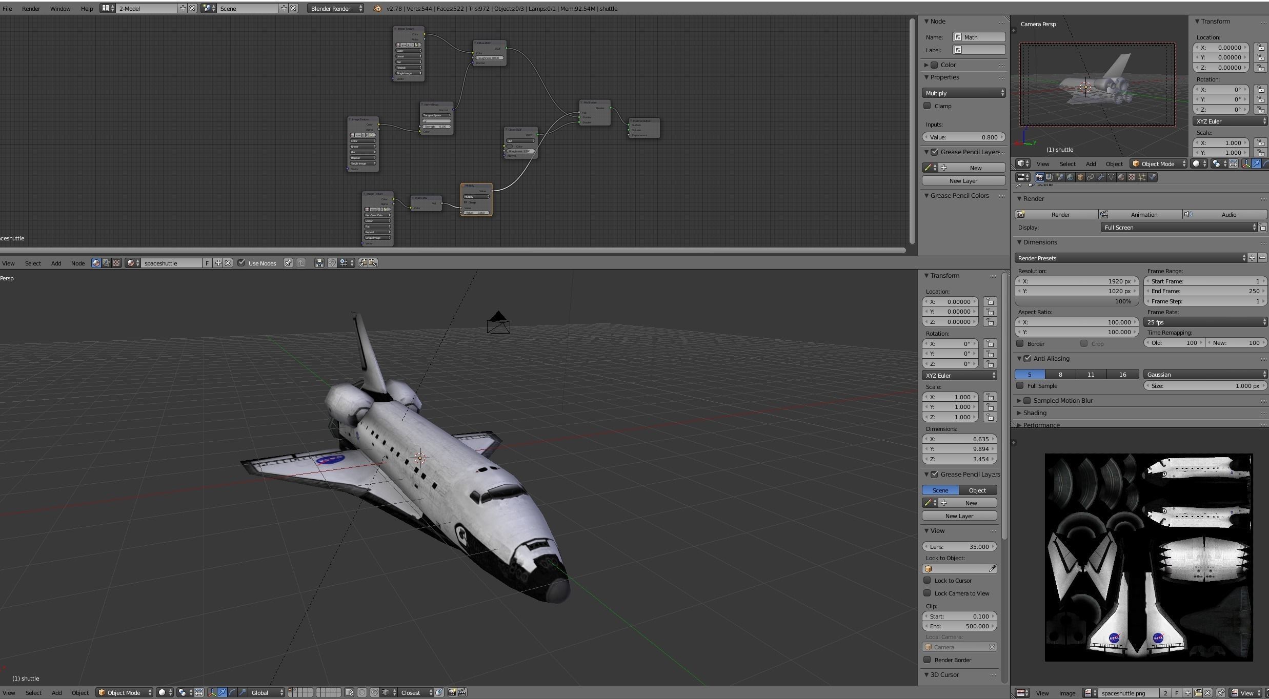 SPACE SHUTTLE LOWPOLY free VR / AR / low-poly 3D model | CGTrader