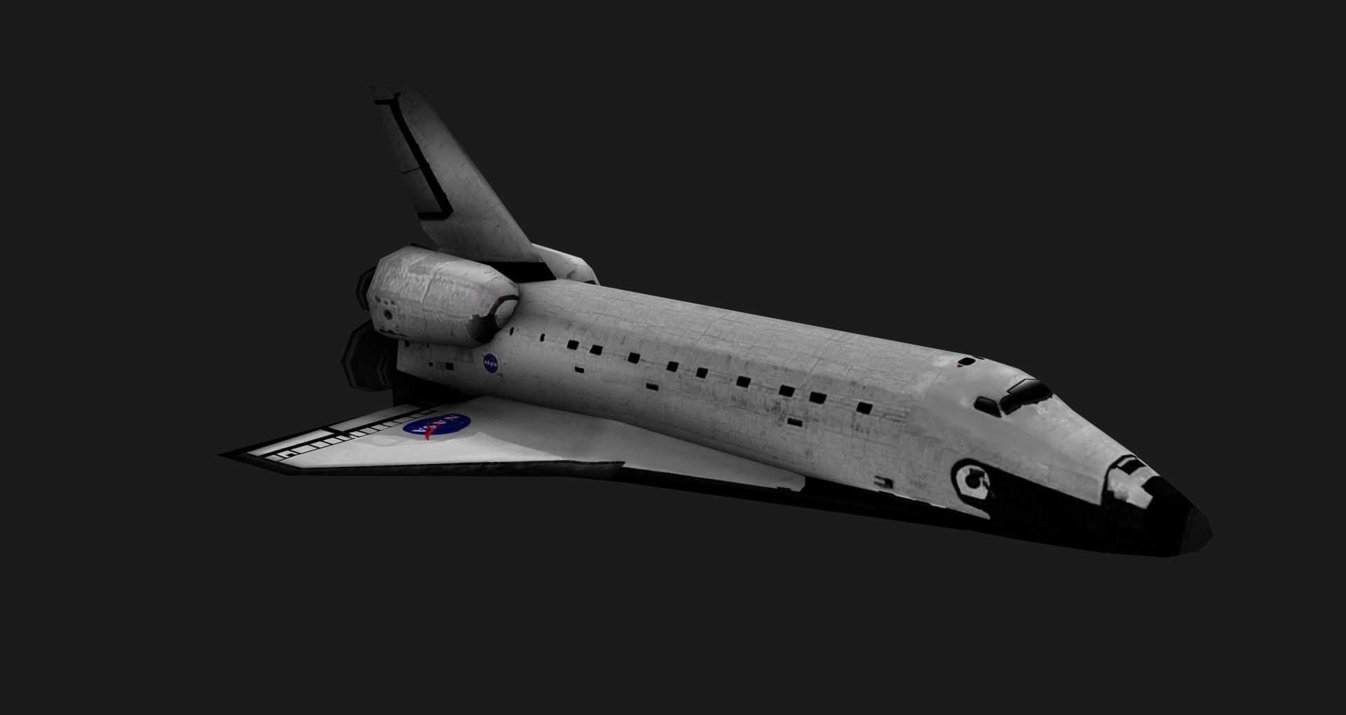 SPACE SHUTTLE LOWPOLY free VR / AR / low-poly 3D model | CGTrader