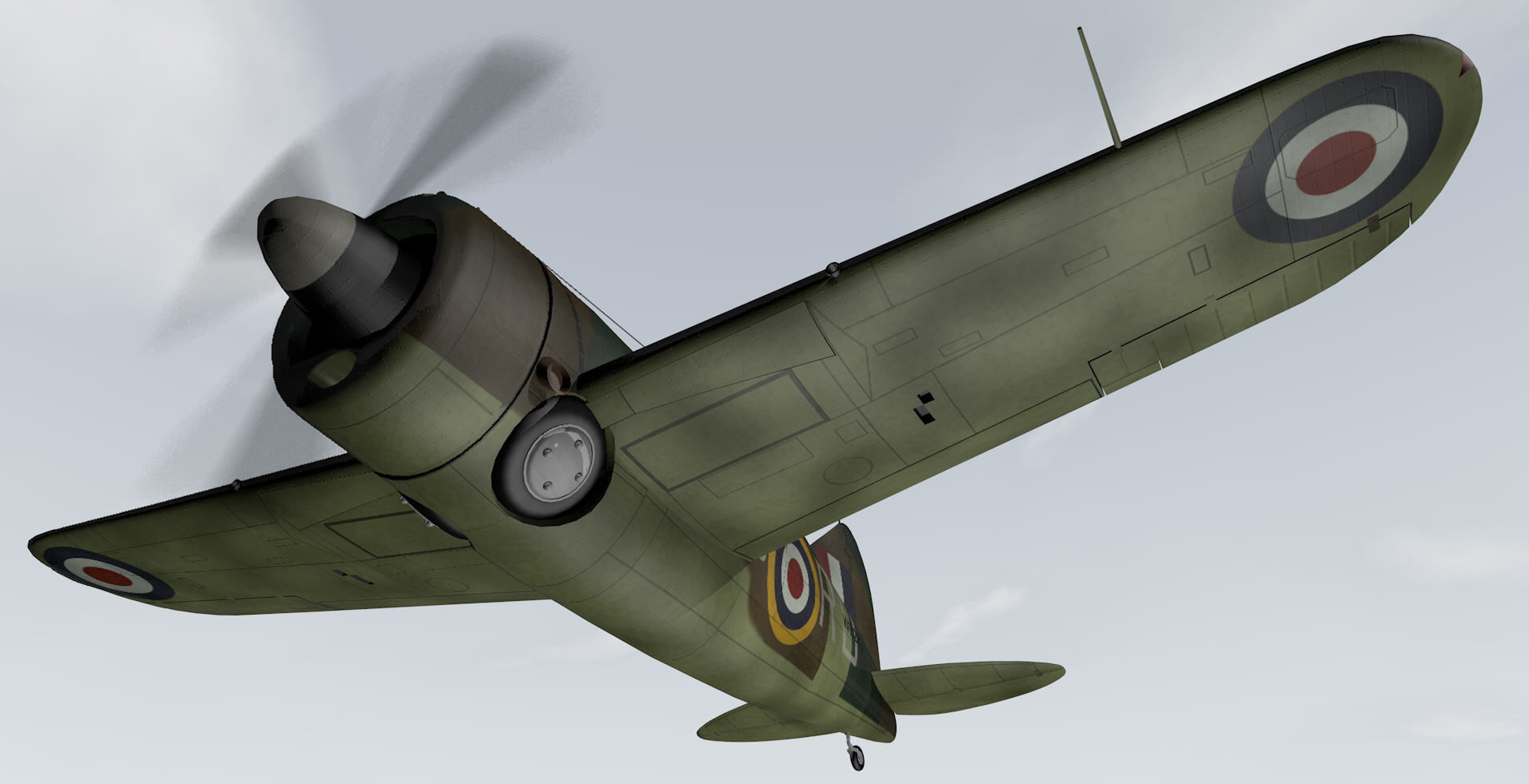 Brewster B339 Buffalo Mk-1 - RAF 3D model | CGTrader