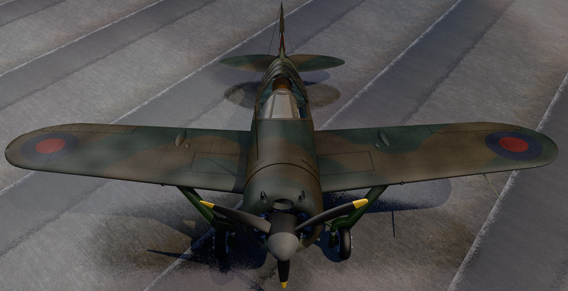 Brewster B339 Buffalo Mk-1 - RAF 3D model | CGTrader