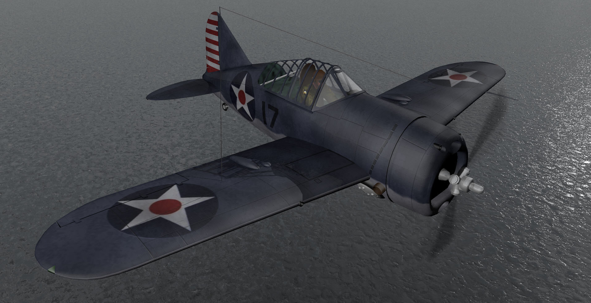 Brewster F2A-1 Buffalo 3D model | CGTrader