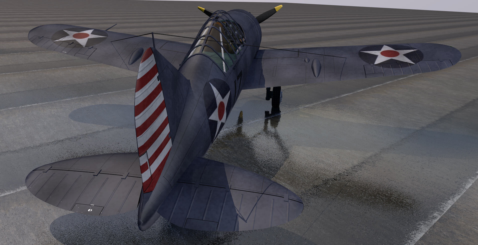 Brewster F2A-1 Buffalo 3D model | CGTrader