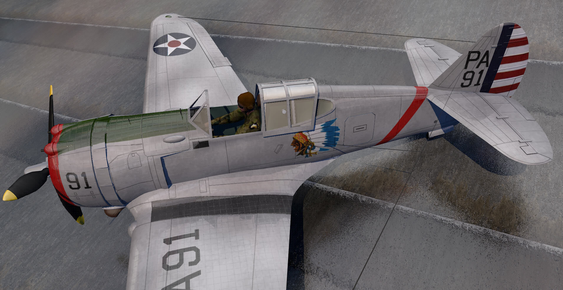 Curtiss P-36A Hawk 3D model | CGTrader