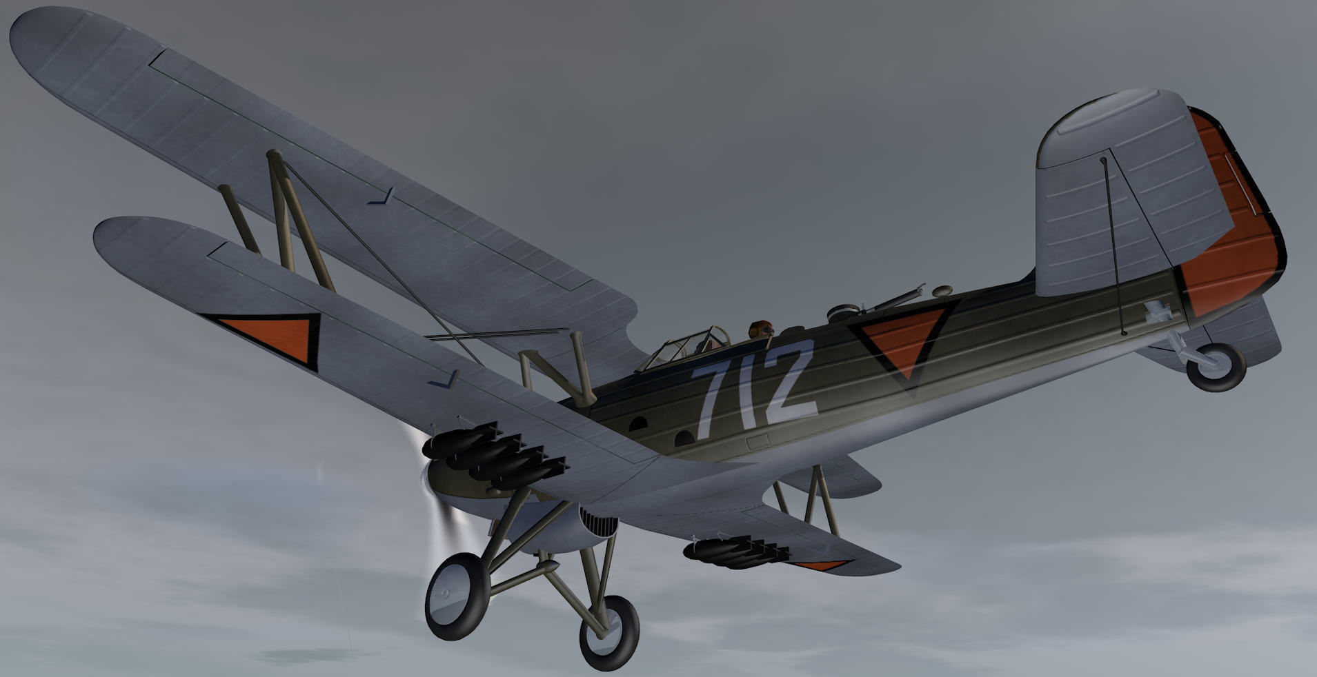 Fokker CX - Dutch 3D model | CGTrader