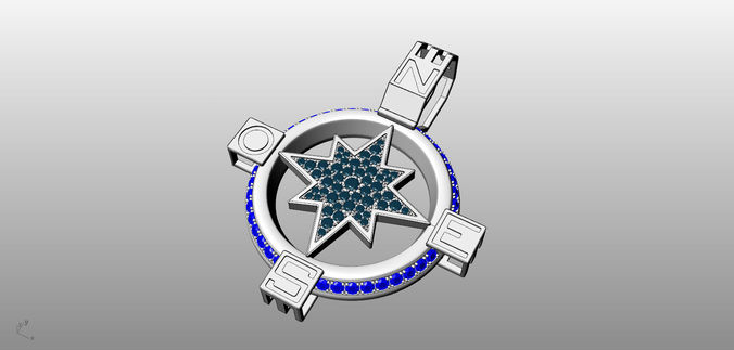 Pendant Compass 3D Model 3D printable STL - CGTrader.com
