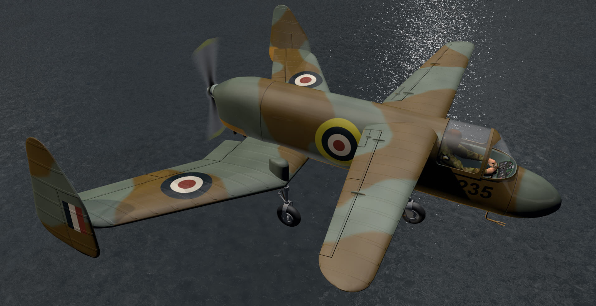 Miles M-35 Libellula 3D model | CGTrader