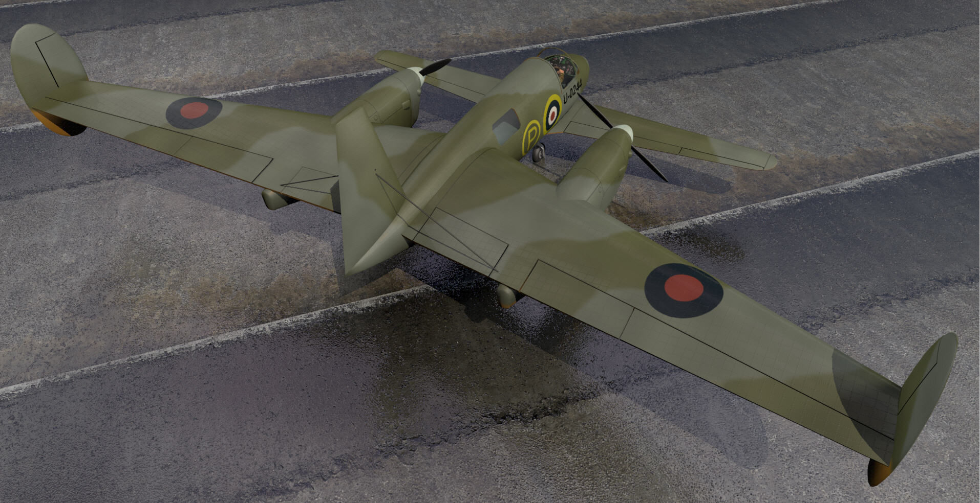 Miles M-39B Libellula 3D model | CGTrader