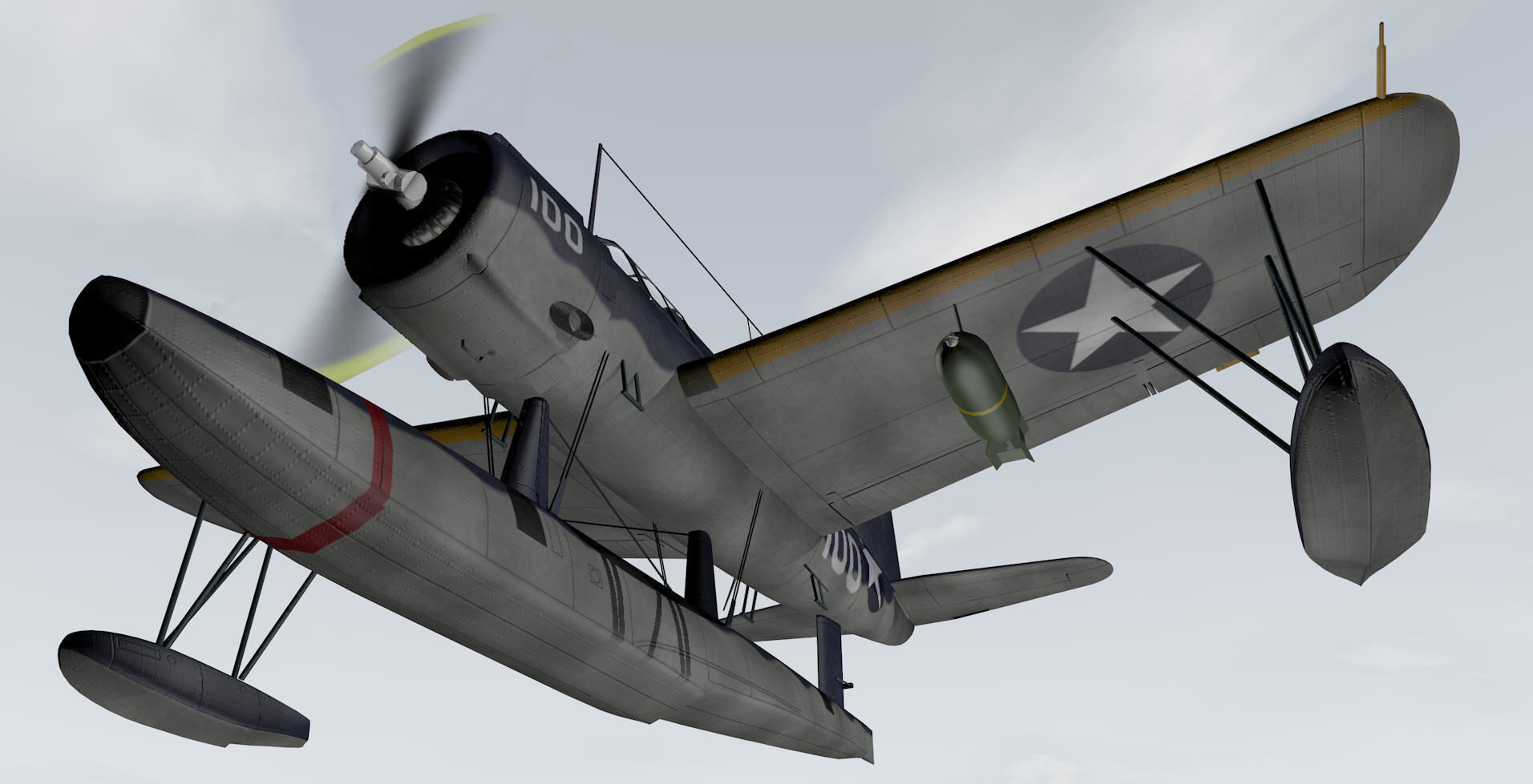 Vought OS2U Kingfisher 3D model | CGTrader