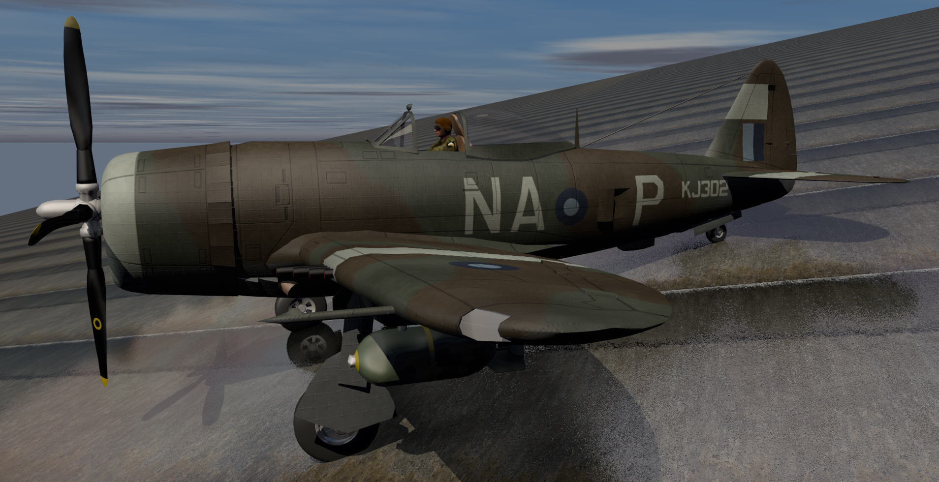 Republic Thunderbolt Mk-2 - RAAF 3D model | CGTrader