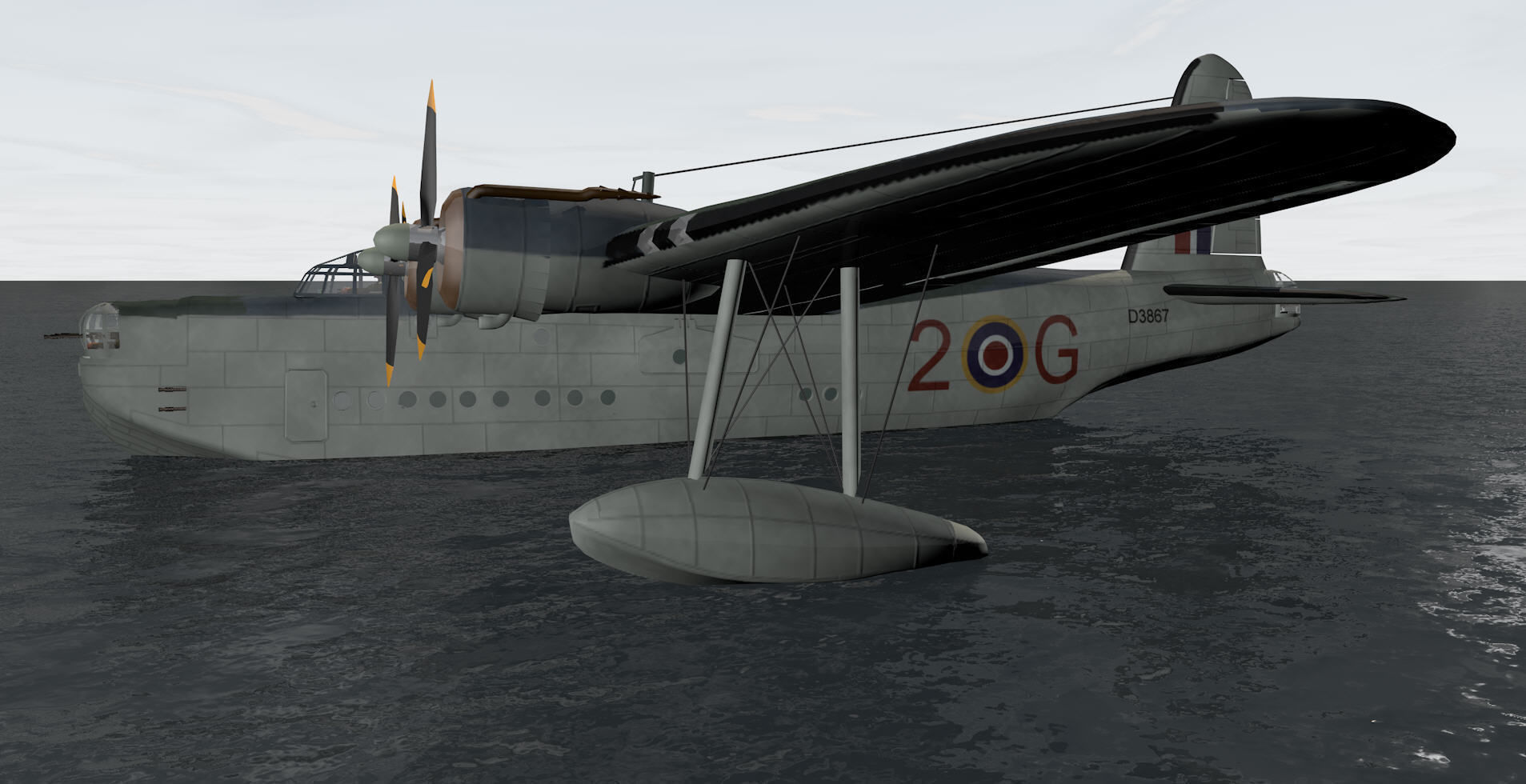 Short Sunderland Mk-3 3D model | CGTrader