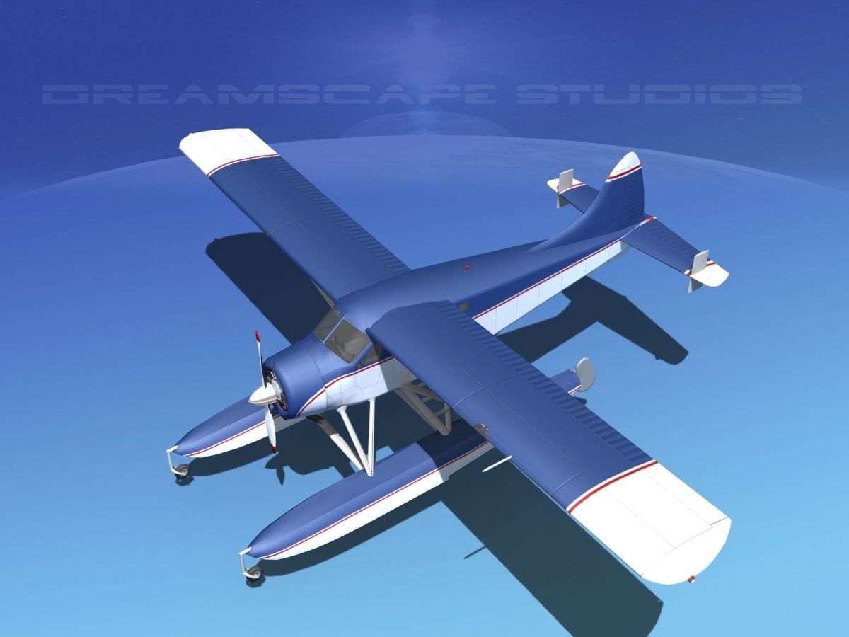 Dehavilland DHC-2 Beaver V03 3D model rigged | CGTrader