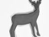 Low Poly Deer Abstract Broche Broche For 3D Printing Art 3D model 3D ...