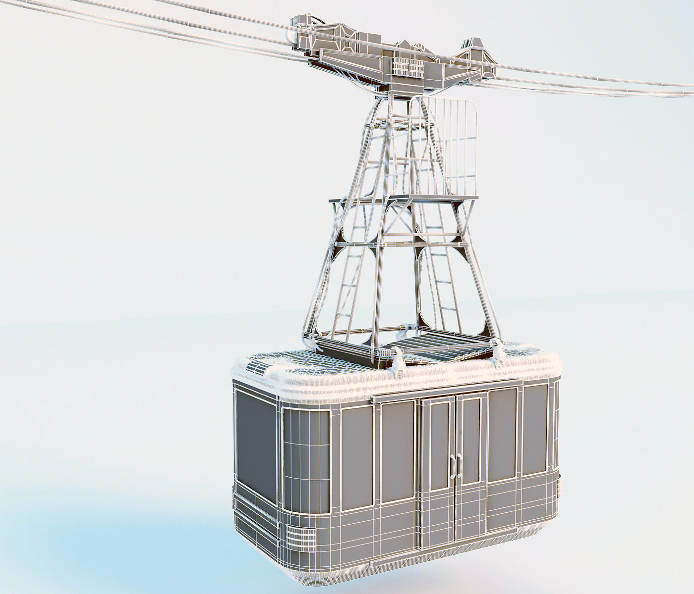 Cableway 3D model | CGTrader