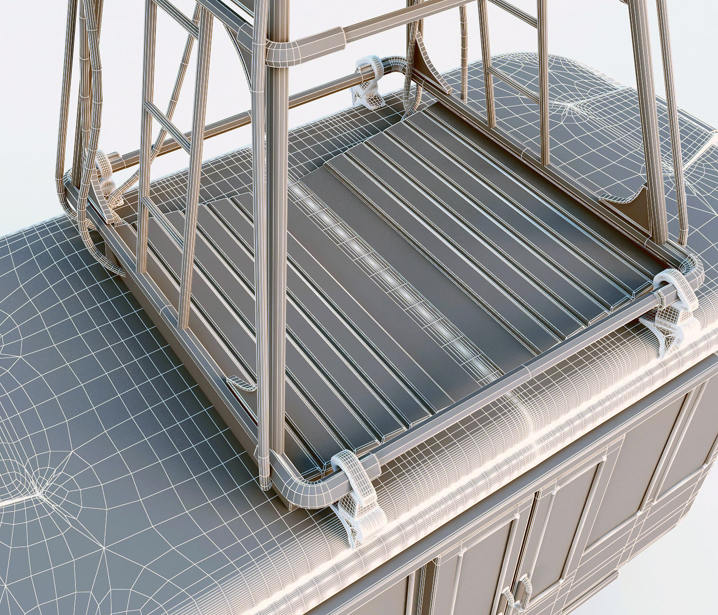 Cableway cable car - cable car 3D model | CGTrader