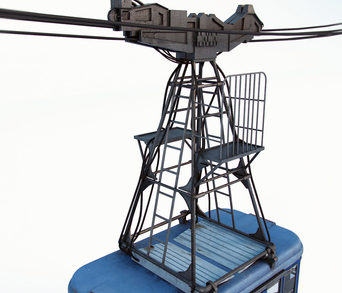 Cableway 3D model | CGTrader
