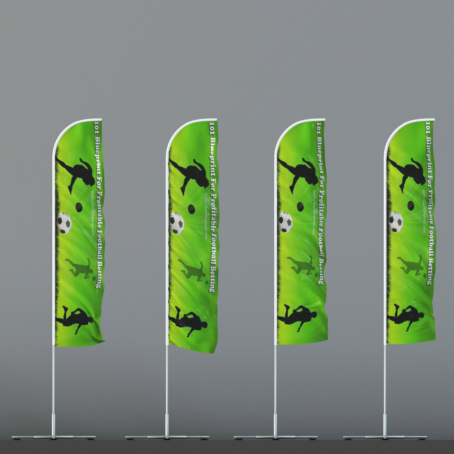 Flag banners 3D model | CGTrader