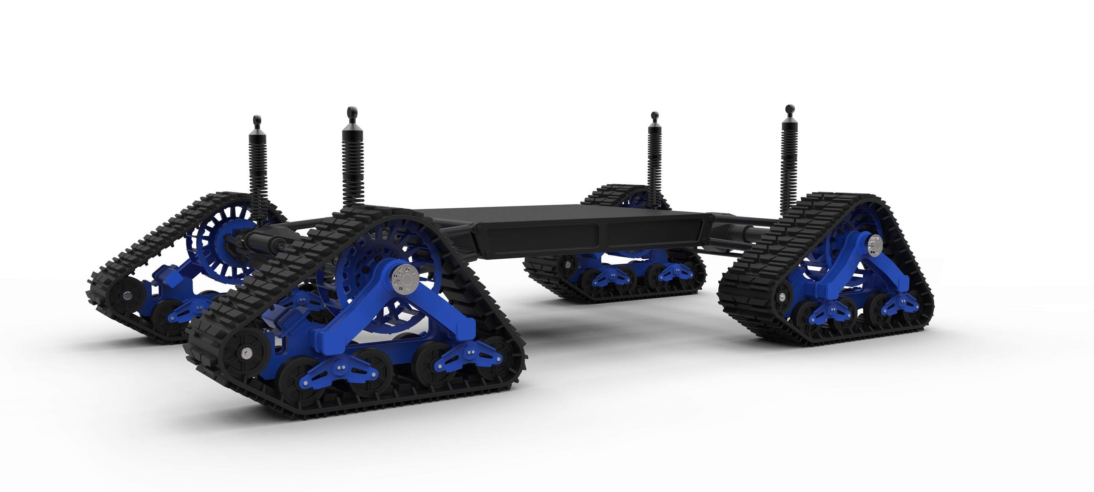 Chassis for vehicle with Mattracks Suspension tracks 3D model | CGTrader